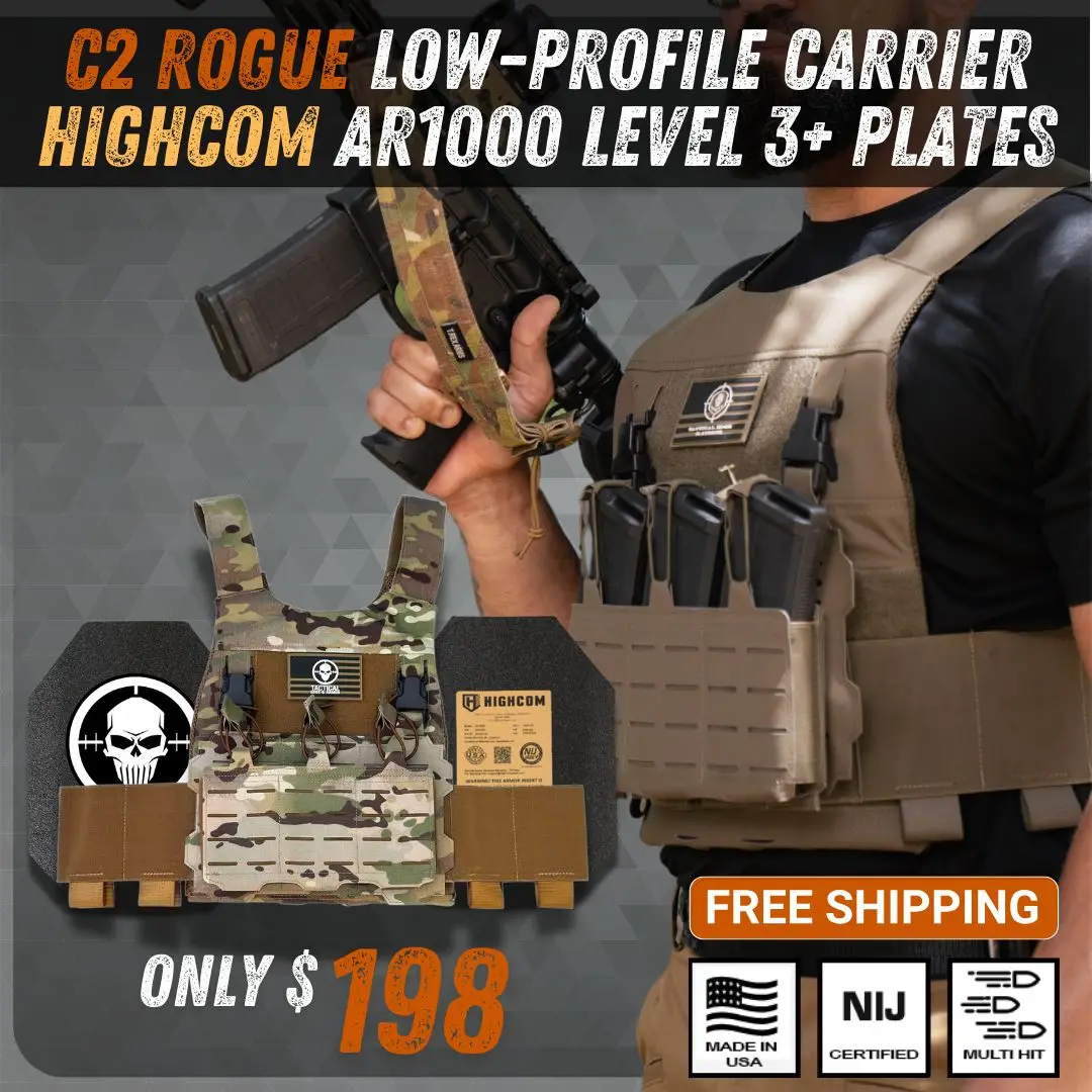 C2 Rogue | HIGHCOM AR1000 Level 3+ Body Armor Bundle
